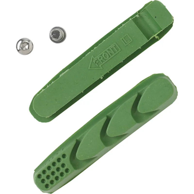 Aztec Ceramic Road Brake Block Inserts in Green